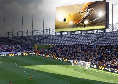 China IP65/IP54 Perimeter Led Screen , P10 SMD3535 Football Stadium Advertising Boards for sale