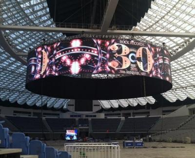 China De vouwbare Creatieve Geleide Digitale Binnenhuur van de Reclamevertoning voor Stadium toont Te koop