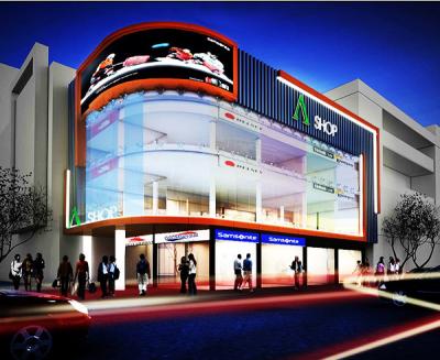 China P3.9 Outdoor Transparent LED Screens Video Wall For Shopping Window Advertising for sale
