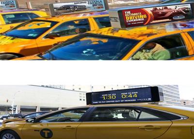 China Fahren Sie Spitze geführtes Bildschirm-einzelnes/doppeltes mit Seiten versehenes Zeichen-Aluminium 3G 4G WIFI GPS mit einem Taxi zu verkaufen