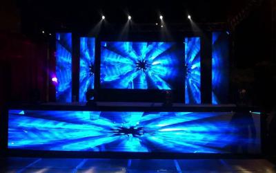 Cina Lo schermo flessibile dell'interno dell'esposizione di LED dell'affitto P4.81 ha curvato la dimensione del pixel 43264/㎡ in vendita