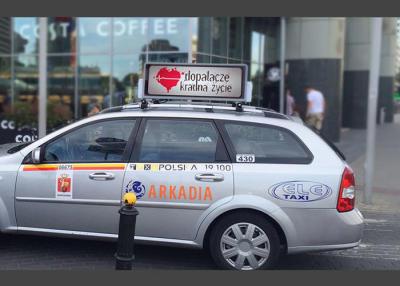 Cina Il doppio di pubblicità mobile superiore dell'esposizione di LED del taxi ha parteggiato pidocchi commoventi del tabellone per le affissioni 5000 di Digital in vendita