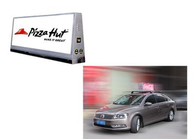 IP65 Outdoor Mobile LED Screen Taxi Top Advertising Signs 5500 nits ...