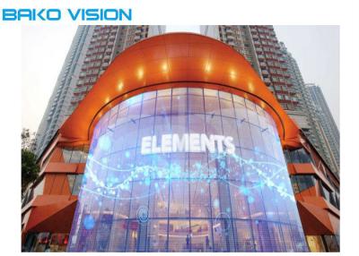 China HD Indoor SMD P10 Transparent Glass Led Display High Brightness Aluminum Panel for sale