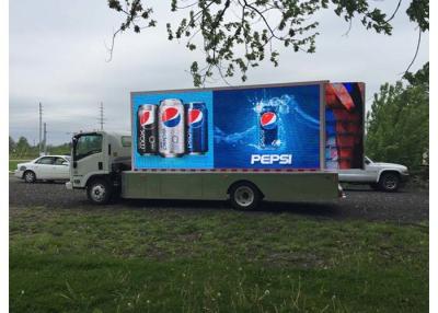 Cina Esposizione di LED mobile del camion all'aperto, schermo muoventesi del video di colore pieno del tabellone per le affissioni del LED in vendita