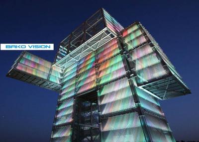 China Transparent LED Display Energy-Saving Screen Outdoor LED Video Wall for Advertising / Stage Performance for sale