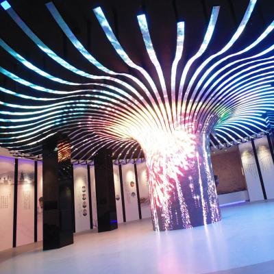 China A exposição conduzida macia da cortina do módulo de borracha, Irregular conduziu a exposição para toda a forma/tamanho à venda