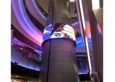China Mantenimiento delantero interior curvado pantalla LED flexible de goma P3 del tablero de publicidad de la cartelera en venta