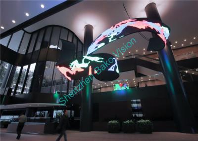 China Parede video movente flexível dobrável personalizada da exposição de diodo emissor de luz do módulo de borracha macio para a solução criativa da forma e do tamanho à venda