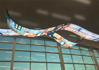 China Flexible LED Screen Soft LED Module Creative Video Wall Customized Shape Space Saving for sale