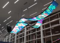 China Flexible LED Screen Soft LED Module Creative Video Wall Customized Shape Space Saving for sale