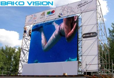 Cina Schermo di visualizzazione che dell'alluminio LED della pressofusione il video P10 leggeri 1920Hz la velocità di rinfrescamento in vendita