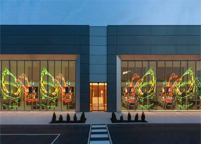 China P3.9-7.8 Full Color Transparent LED Screens Outdoor Window Video For Advertising for sale
