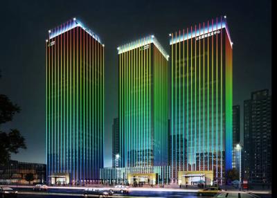 Cina Schermo trasparente all'aperto del LED, annunciante colore pieno dell'esposizione della tenda della costruzione del LED in vendita