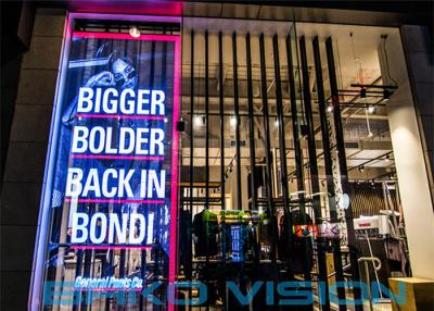 China HD Transparent Led Video Wall Full Color 1000X500mm Panel Aluminum WiFi AC220V/50Hz for sale