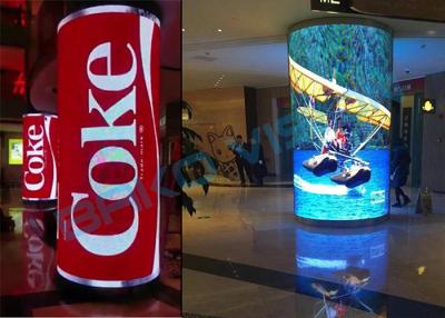 Cina Esposizione di LED flessibile di colore pieno, alta definizione di P3mm curva annunciando l'esposizione di LED in vendita