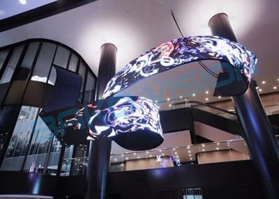 Cina Esposizione di LED flessibile di P2.5 P3 P4, installazione creativa della video parete pieghevole dell'interno in vendita
