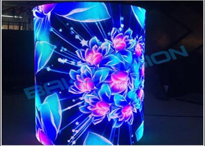 Cina Esposizione di LED flessibile di colore pieno, alta definizione di P3mm curva annunciando l'esposizione di LED in vendita