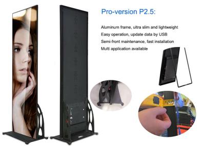 China P2.5mm Indoor LED Poster Mobile Advertising Displays 2880-3840Hz High Refresh for sale