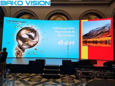 Cina Il livello locativo curvo della video esposizione P3.91 della fase LED la velocità di rinfrescamento per la mostra della prestazione in vendita