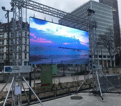 中国 屋外のレンタルLED表示広い視野角の屋外のフル カラーの導かれた表示ビデオ壁P3.91はパネル ダイ カストの 販売のため