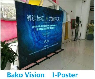 Cina Locativo/ha riparato il colore pieno dell'interno principale IP40 dell'esposizione P2.5 del manifesto con la base/ruota in vendita