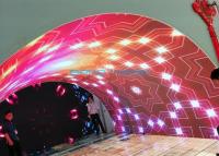 China Anti Static Flexible LED Display Soft Rubber Module 2mm Pitch 240x120mm Front Maintenance for sale