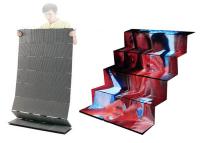 China Flexible LED Curtain Display 6mm 10mm Pitch Foldable Modules 16 Bit 360° for sale