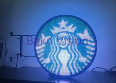 Cina Luminosità fissa all'aperto IP68 P4.68 dell'esposizione di LED del segno rotondo del cerchio alta per annunciare in vendita