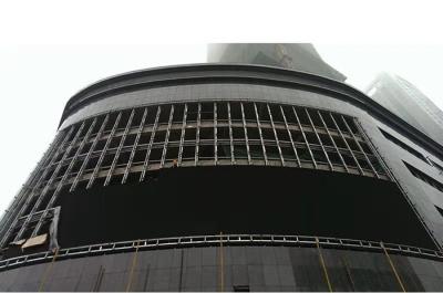China Anschlagtafel LED der hohen Helligkeits-6000 der Nissen-P8 zeigen gebogene Anzeige im Freien an zu verkaufen