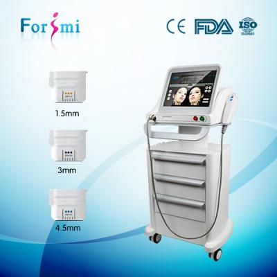 China 2016 top and newest and factory pirce HIFU face lift&skin tightening CE approval system for sale