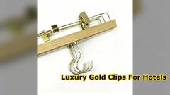 Luxury Gold Plated Non Slip Trouser Clips for Hotels