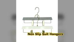 Non Slip Trouser Hangers for Suits and Clothing Stores