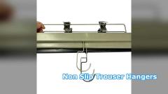 Durable Non Slip Plastic Trouser Hangers for Hotels