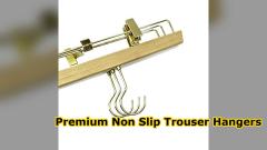 Premium Non Slip Trouser Hangers for Hotels and Retail