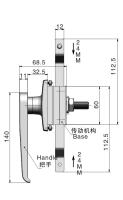 China Steel Rod Control Lock Handle Latch Modern Simplicity For Cabinet for sale
