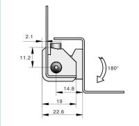 China Bright Chrome Window Door Hinges Commercial Adjustable Waterproof for sale