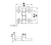 China 60mm Stainless Steel Cabinet Lock for sale