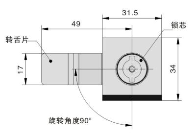 中国 異なるサイズのキャビネット ドア カム 4 分の 1 回転ロック ツールボックス OEM 販売のため