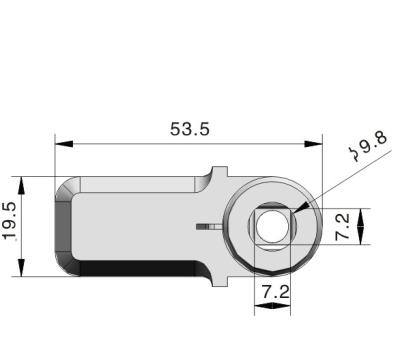 China Customized Version Quarter Turn Lock Cylindrical Square Cam Latch for sale