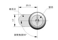 China Height 16mm Cabinet Box Lock Cylinder Die Casting Customized for sale