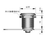 China ISO Silver Cabinet Box Lock Electrical Cabinet Latch For ToolBox for sale