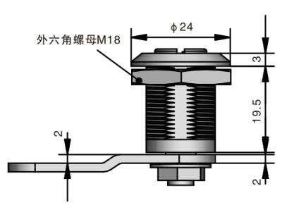 Cina Dimensione 18mm Cabinet Box Lock Tongue Cam ODM Cabinet Hinge Lock in vendita