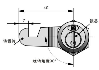 Cina Dimensione 18mm Cabinet Box Lock Tongue Cam ODM Cabinet Hinge Lock in vendita