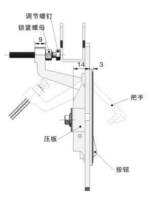 China Metalen elektrische paneelvergrendeling Zwart kastscharnierslot ISO-certificaat Te koop