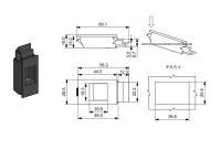 China Sliding Snap Plastic Toggle Latch Abs Industrial Equipment Cabinet Handle for sale