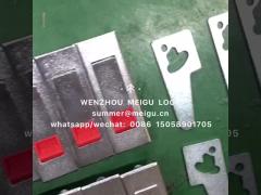 Verrouillage de porte d'armoire électrique en plastique Lock du panneau de bouton-bouton blanc industriel
