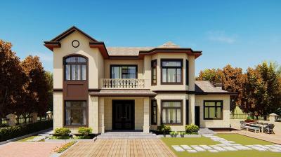 Cina Villa prefabbricata a 2 piani con kit casa con struttura in acciaio leggero in vendita