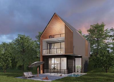 Chine AS/NZS/USA Standard préfabriqué maison en acier léger avec terrasse de jardin à vendre