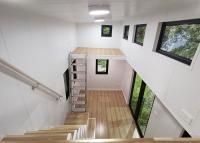 China Wheeled Light Steel Prefab Tiny House for sale